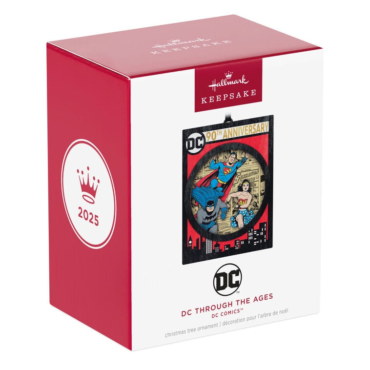 Hallmark DC Comics™ 90th Anniversary DC Through the Ages Papercraft Or