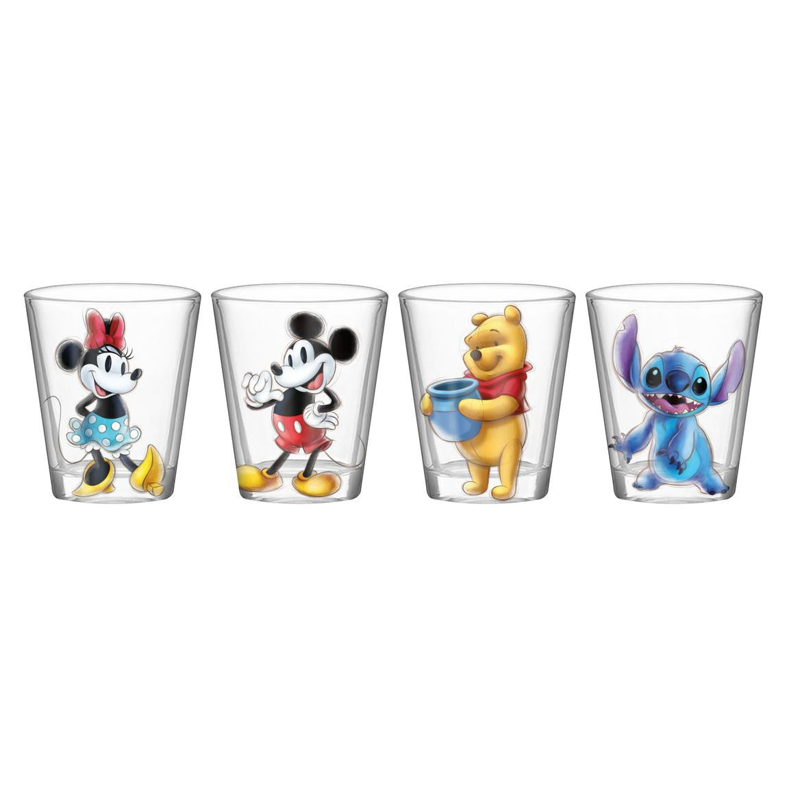 Disney Classic Characters Heritage Sketch 100 Years 1.5 oz Mini Glass